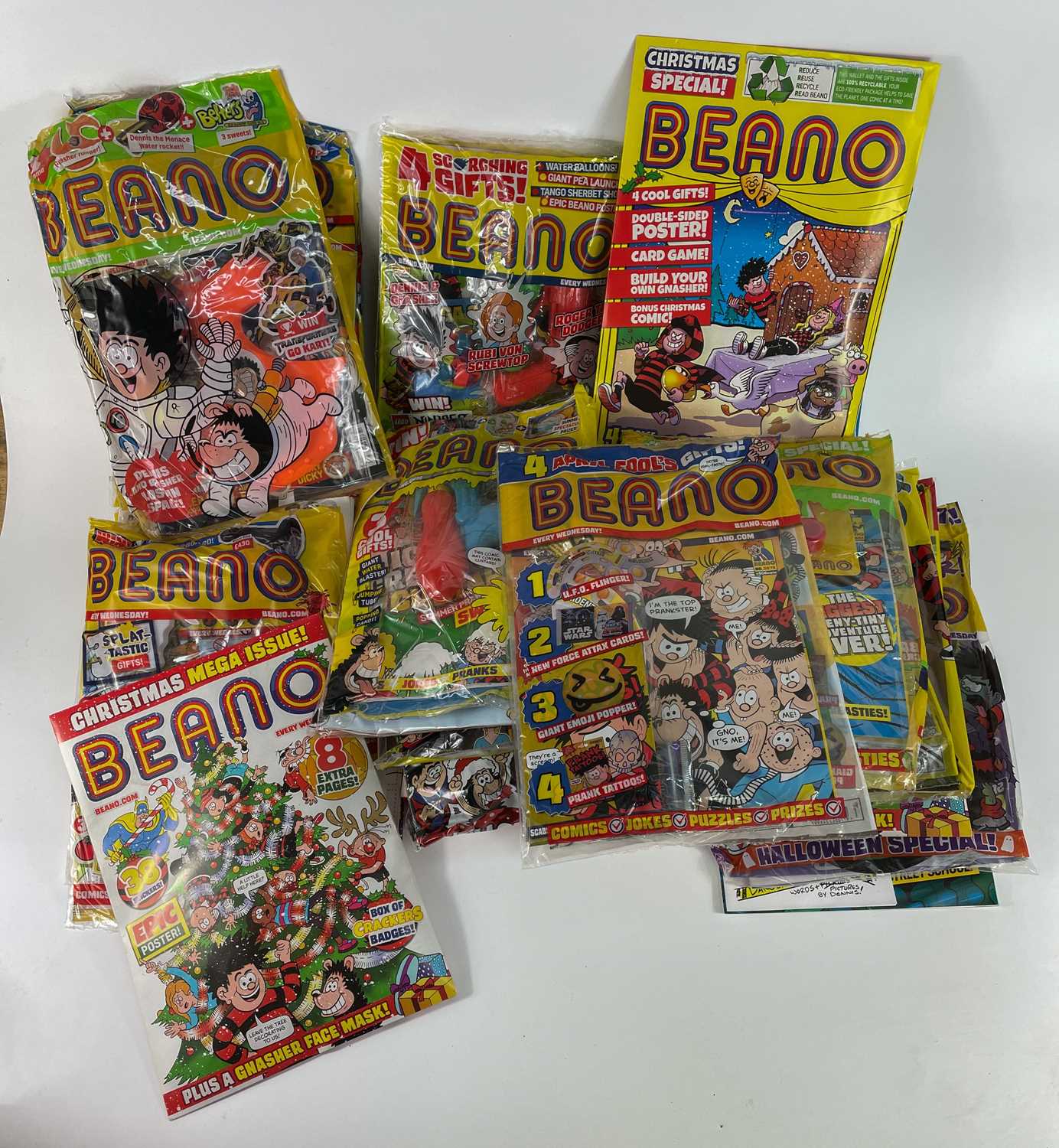 Lot 815 - Beano Comics with Special Gifts in Original