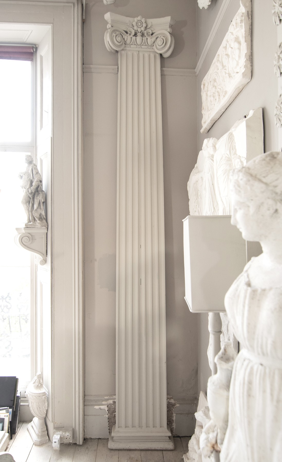 Lot 110 - A pair of pilasters