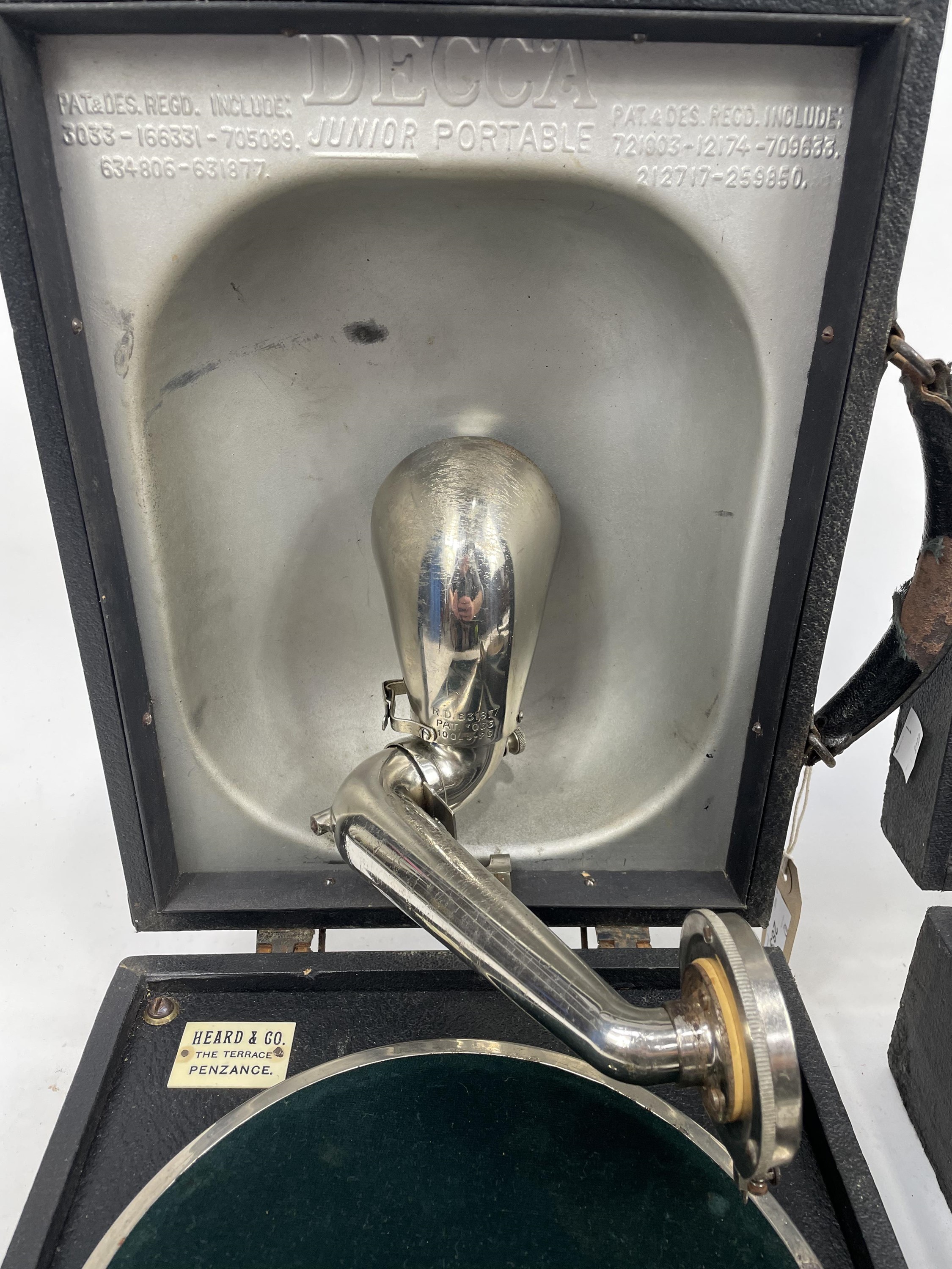 Lot 283 - Two portable Gramophones.