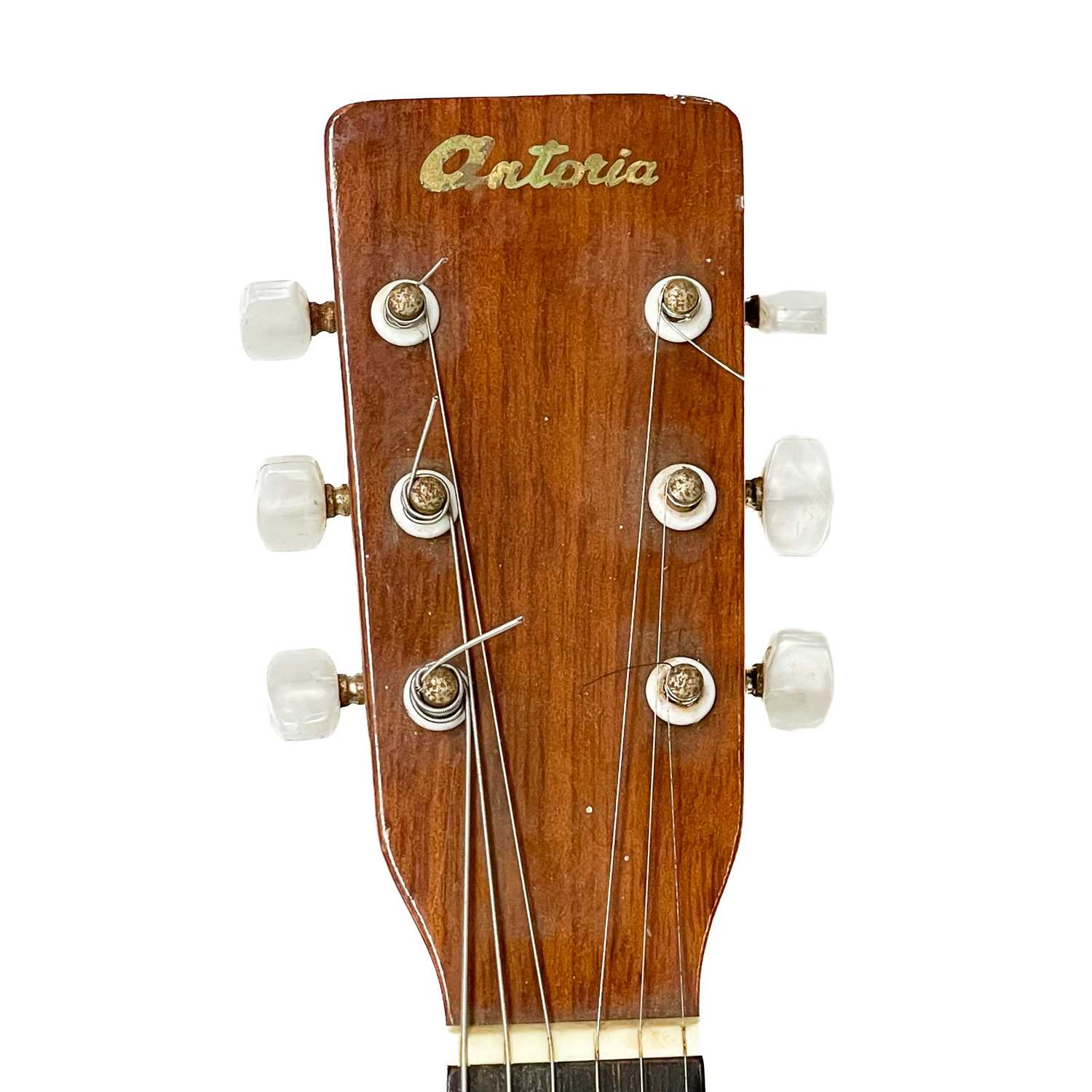 Lot 83 - A vintage Antoria acoustic guitar.