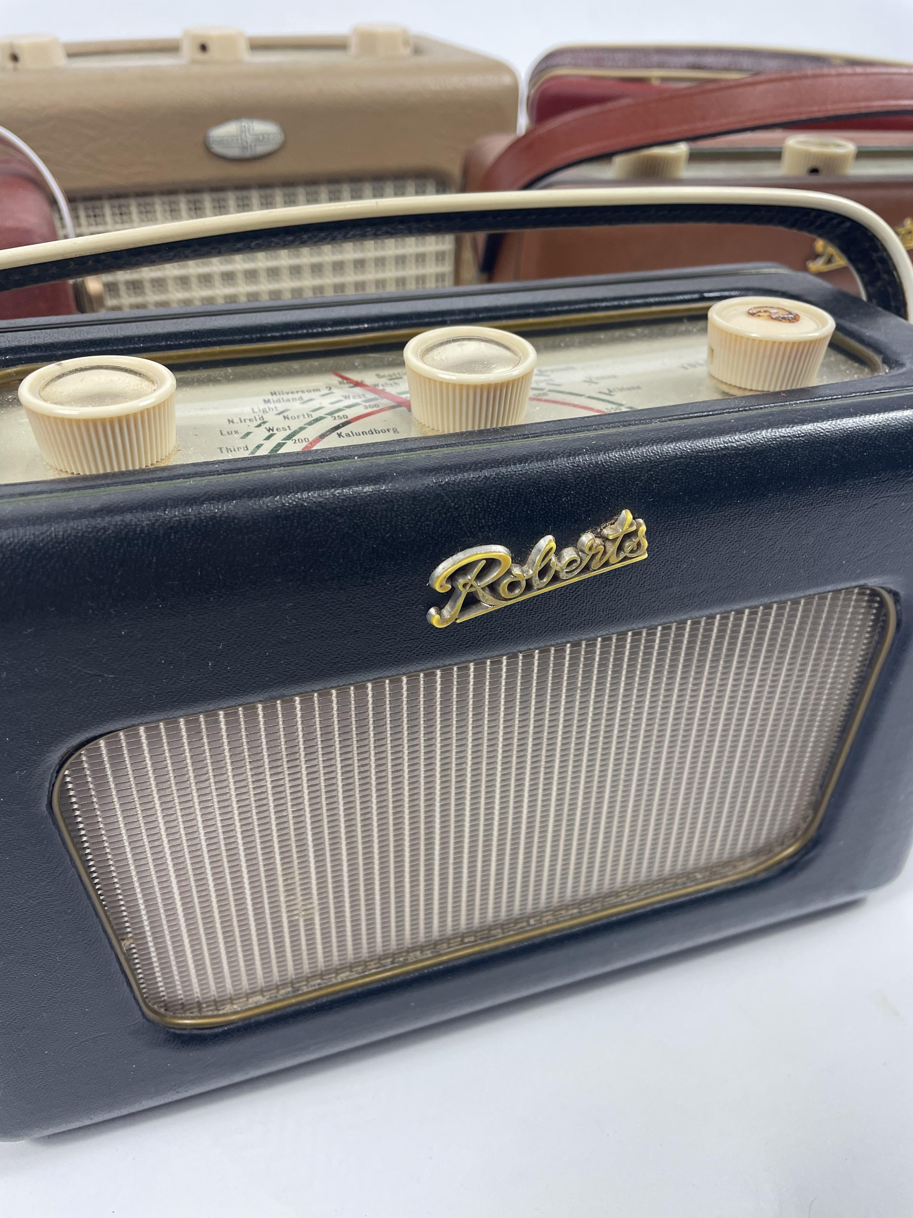 Lot 249 - A collection of vintage 'Roberts' radios.