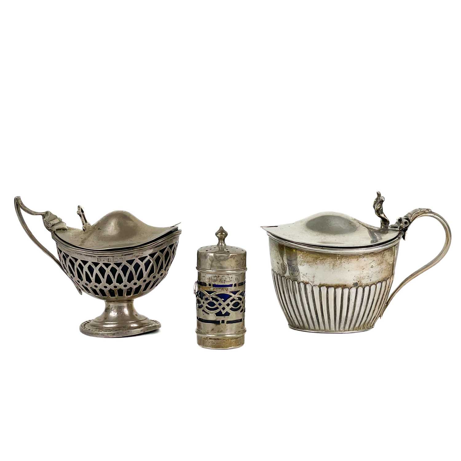 Lot 241 - A Victorian silver half fluted lidded