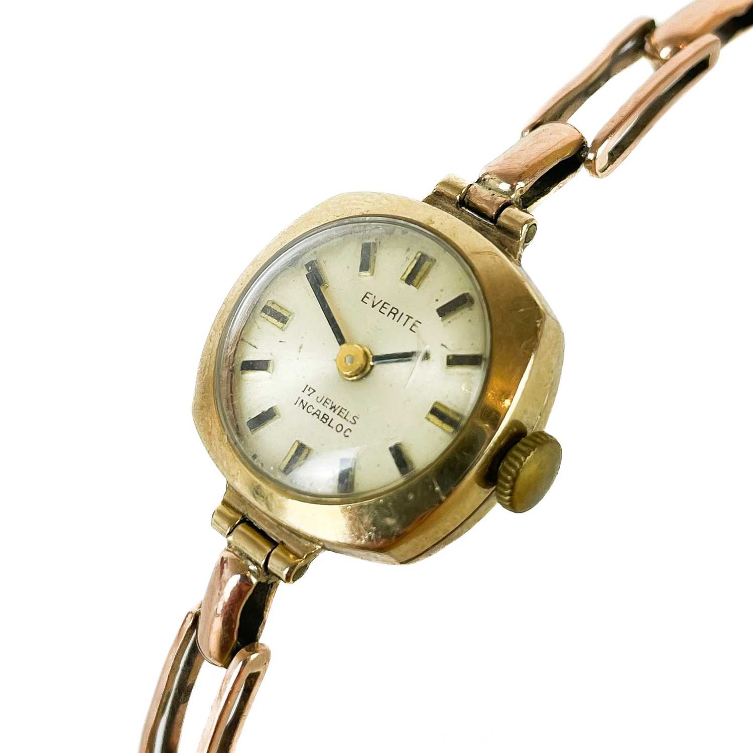 Lot 83 - A 1970's 9ct gold Everite Incabloc lady's