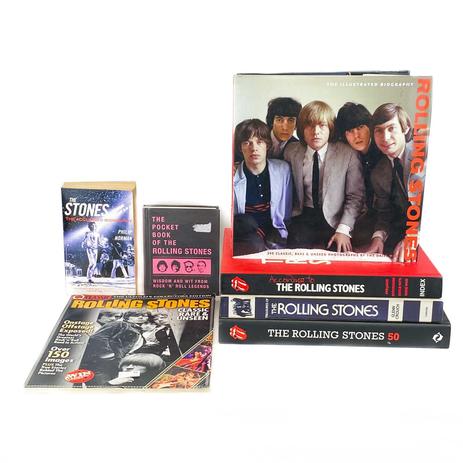 Lot 193 - The Rolling Stones. Six books.