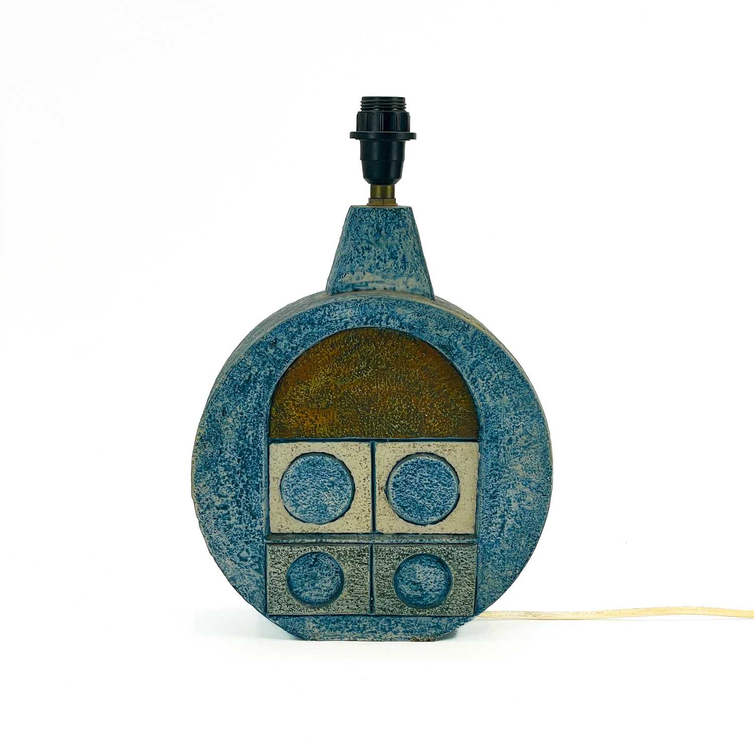 Lot 441 - A Troika pottery wheel lamp base.