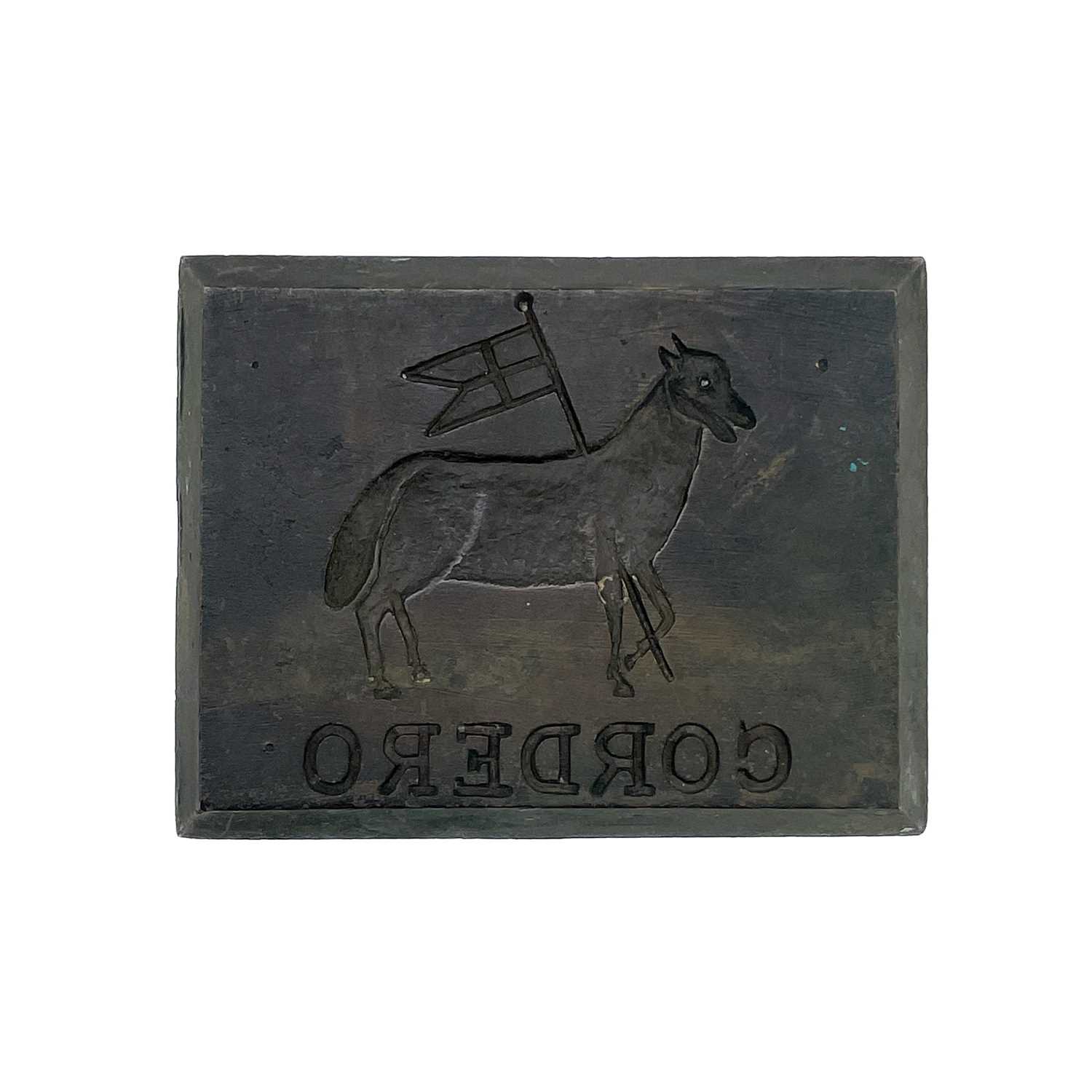 Lot 58 - A bronze hot mark inscribed Cordero with a