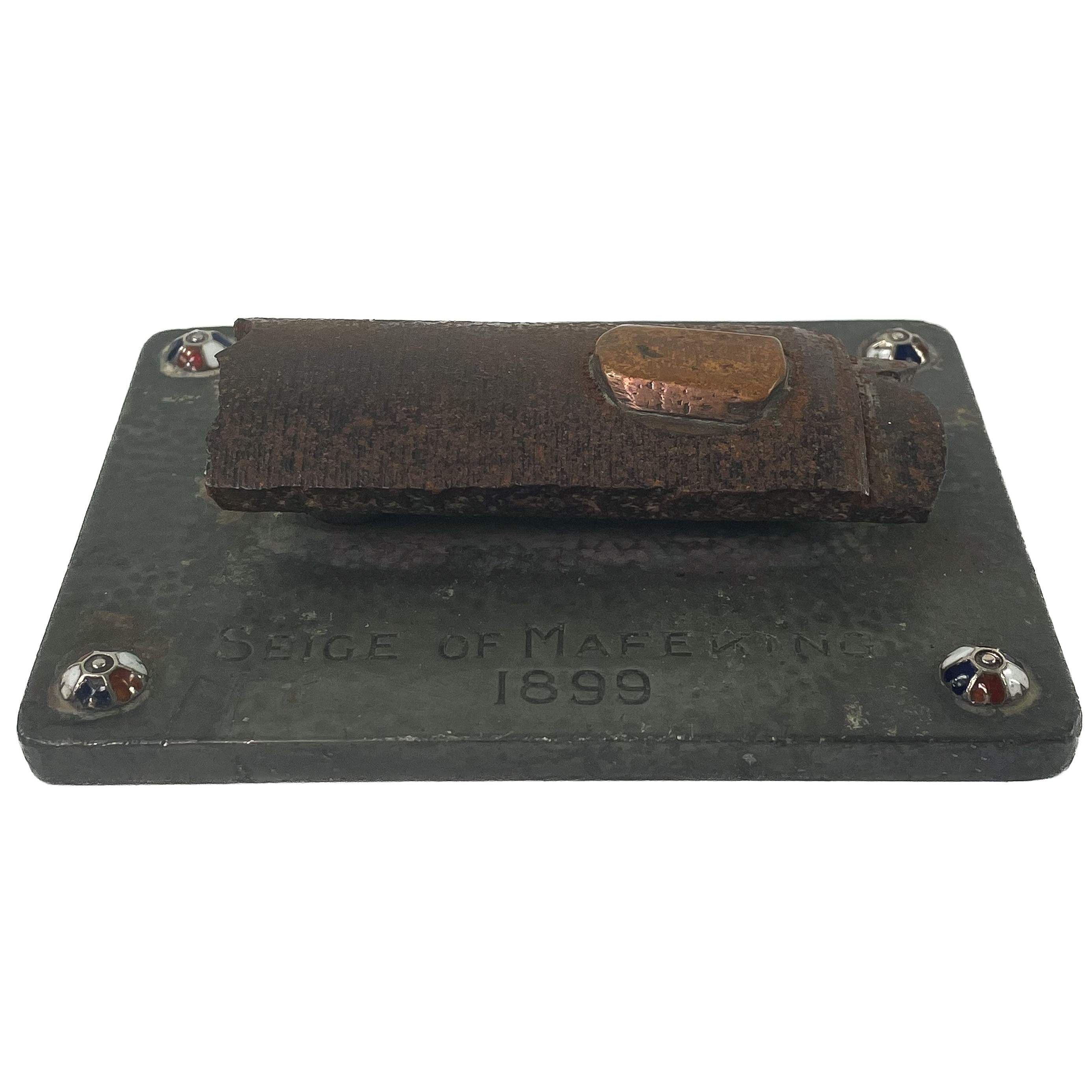 Lot 77 - Shrapnel presentation from the Siege of