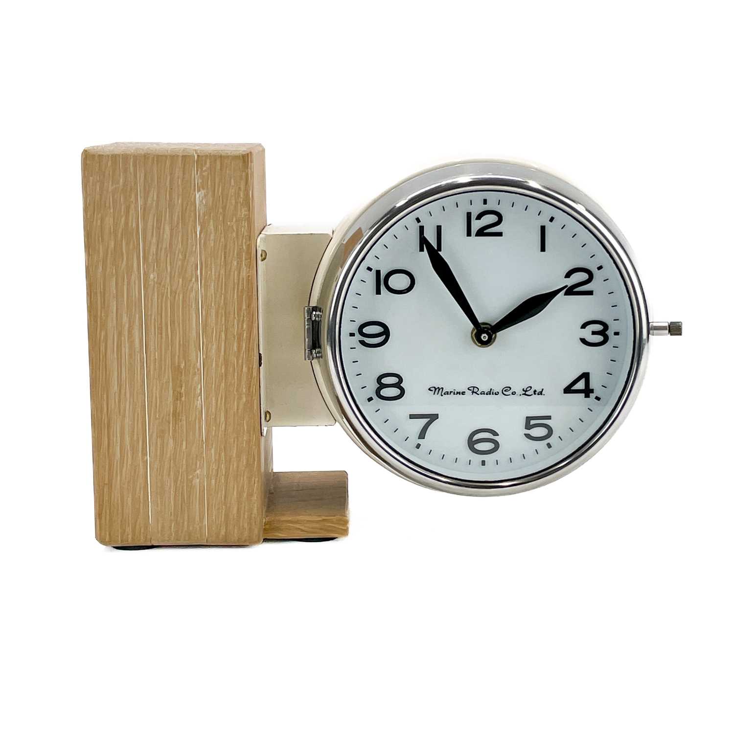 Lot 430 - A Marine Radio Co. Ltd double-sided clock.