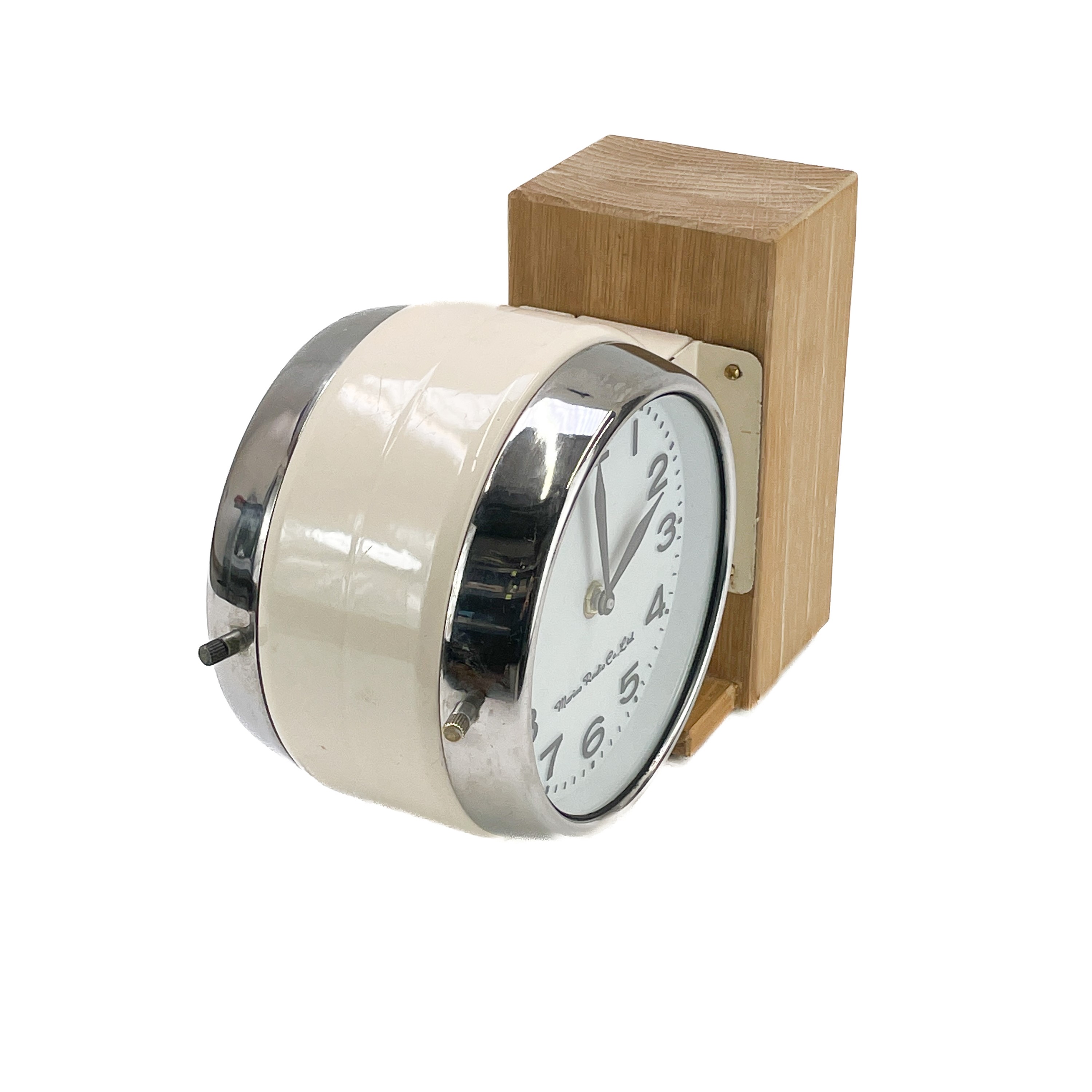 Lot 430 - A Marine Radio Co. Ltd double-sided clock.