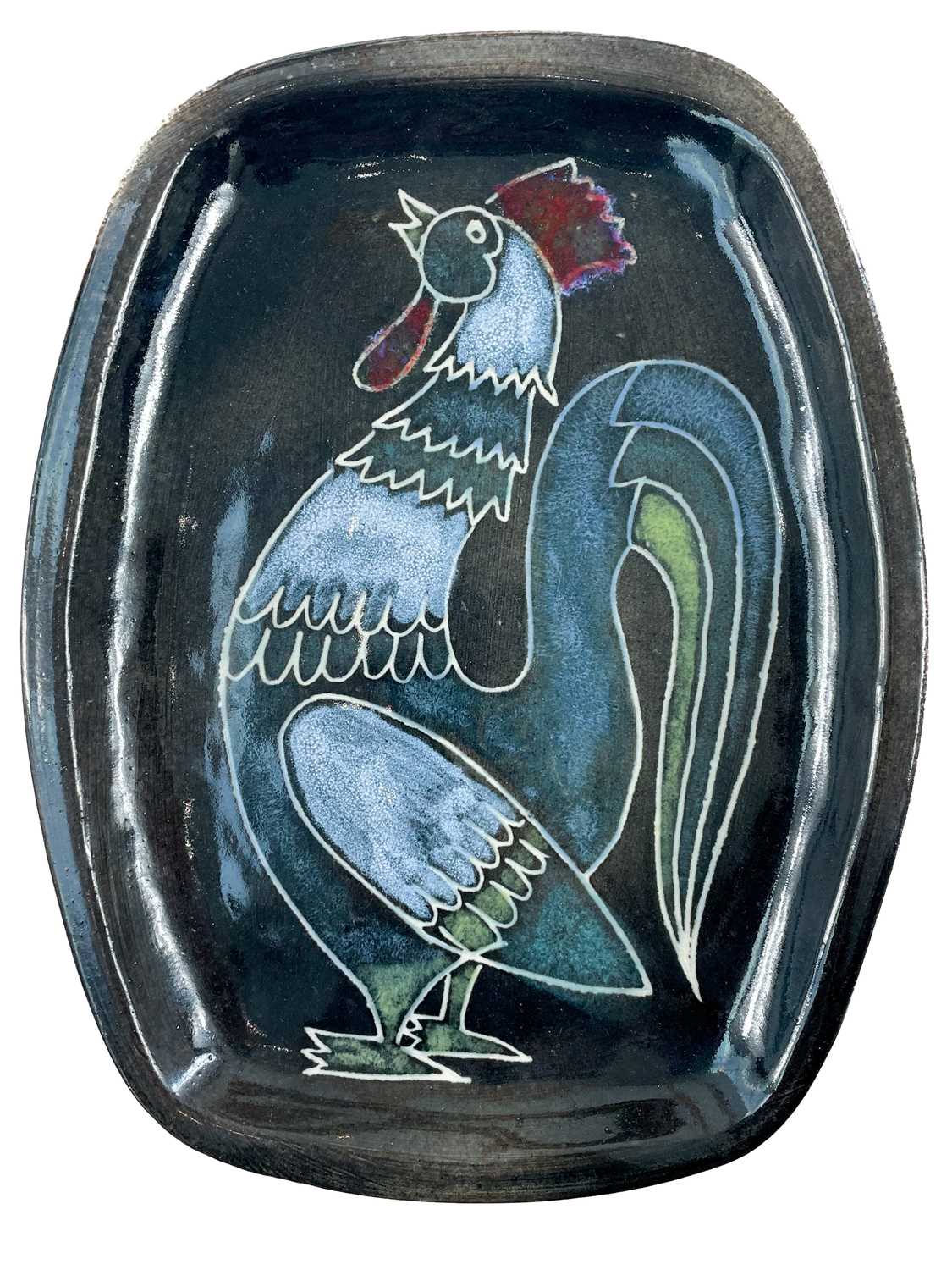 Lot 1428 - An Eric Leaper (Newlyn) pottery dish.