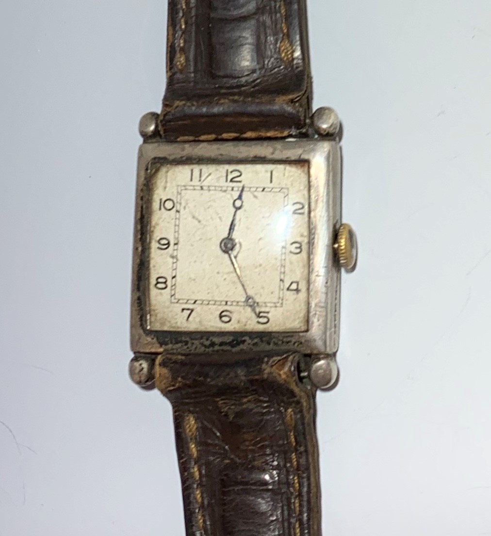 Lot 2615 - A square faced gentleman's Rolex wristwatch,