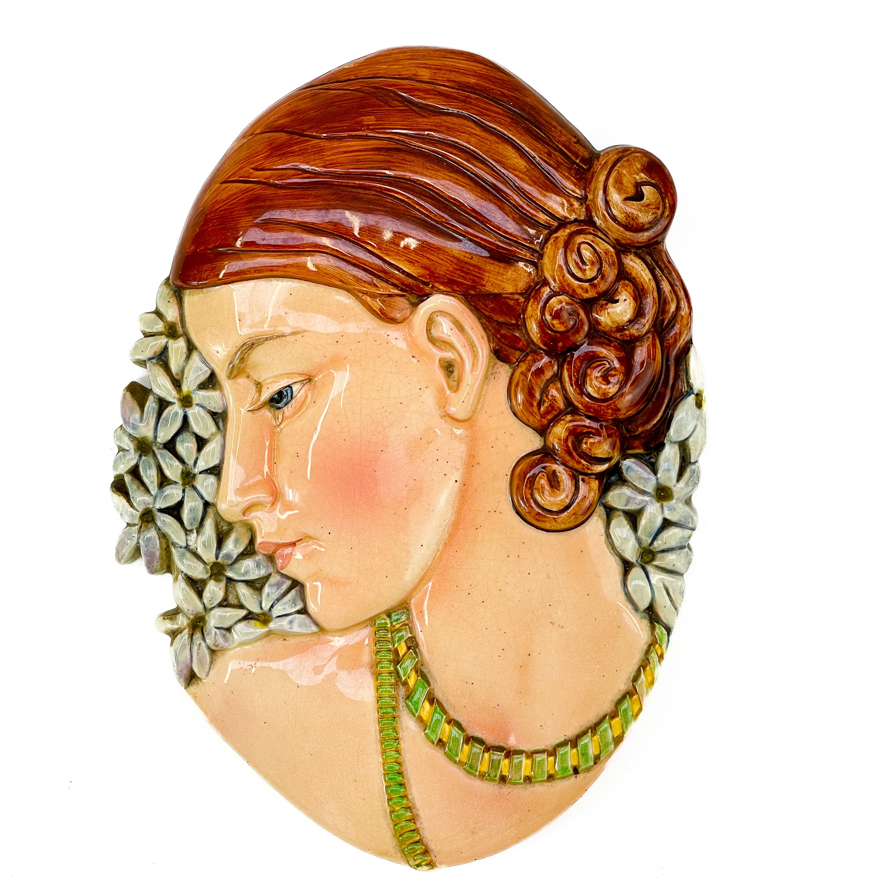 Lot 568 - An Art Deco Beswick wall mask.