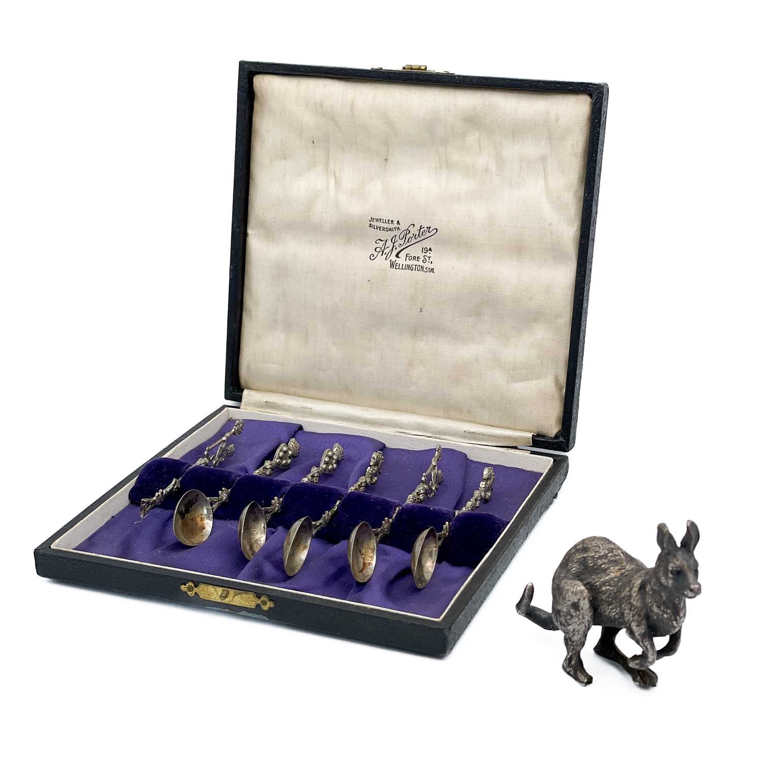Lot 142 - An Austrian silvered bronze model of a