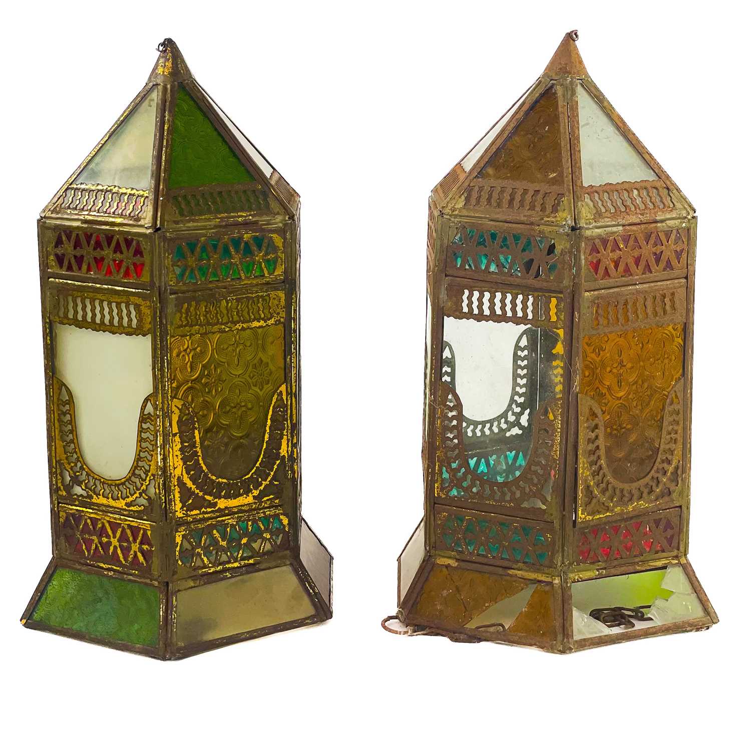 Lot 243 - A pair of Eastern style gilt metal and