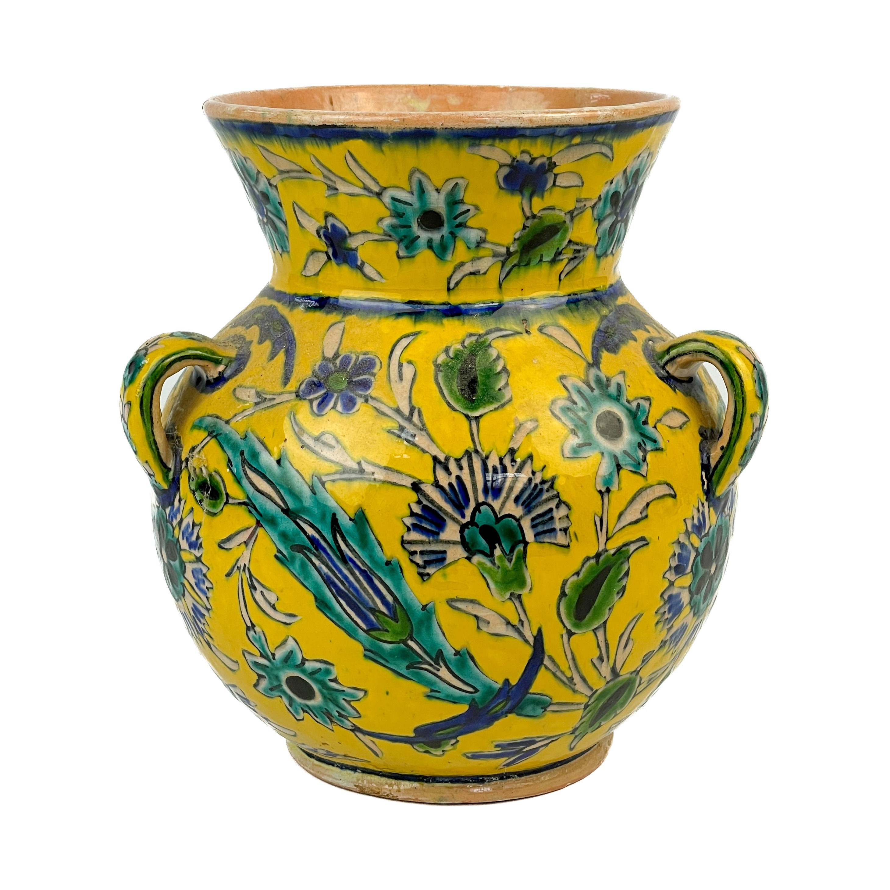 Lot 108 - A Palestine pottery three handled pot, Early-