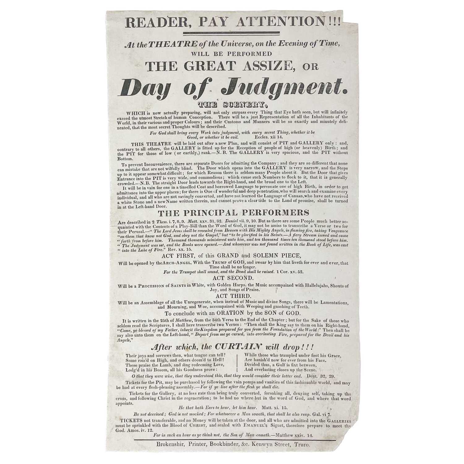 Lot 617 - 'Reader, Pay Attention!!! At the Theatre of